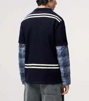 Loewe Wool-blend Oversized T-shirt - Navy