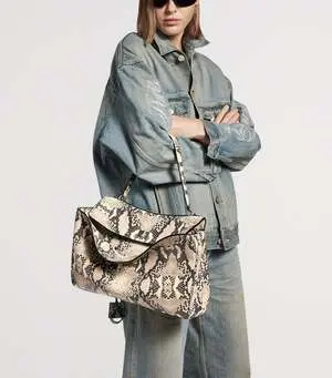 Balenciaga Leather Rodeo Shoulder Bag - Brown