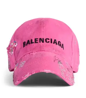 Balenciaga Upcycled Cotton Cap - Purple