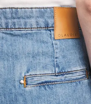 Claudie Pierlot Button-up Paneled Wide-leg Jeans