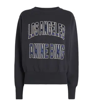 ANINE BING Shrunken Harry Sweatshirt - Black