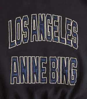 ANINE BING Shrunken Harry Sweatshirt - Black