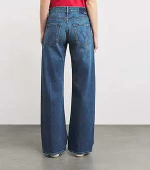 MOTHER The Lasso Sneak Barrel-leg Jeans - Blue