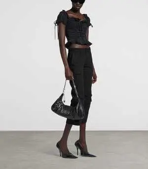 Balenciaga Gathered Crop Top