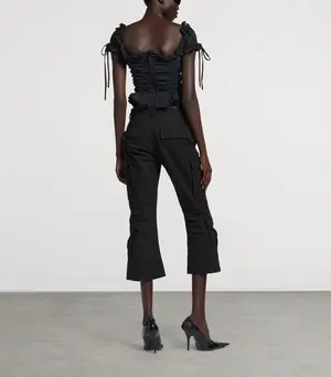Balenciaga Gathered Crop Top