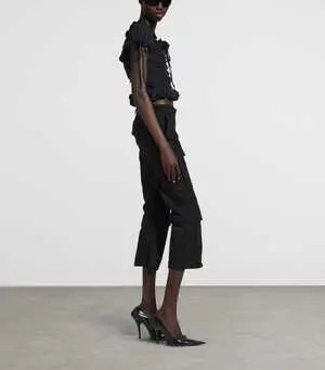 Balenciaga Gathered Crop Top