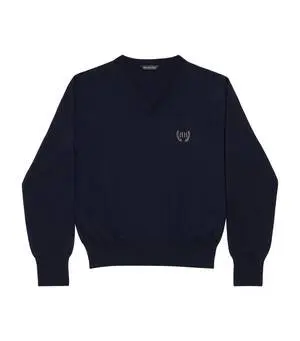Balenciaga Wool Embroidered Sweater