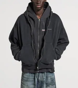 Balenciaga Layered Logo Hoodie