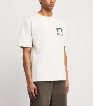 Rhude Cotton Printed Moonlight T-shirt - White