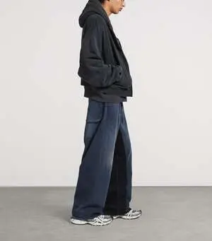 Balenciaga Distressed Wide-leg Jeans