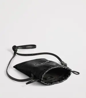 Balenciaga Leather Shopper Phone Holder