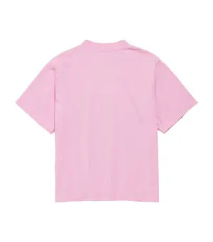Balenciaga Printed Cotton T-shirt - Pink