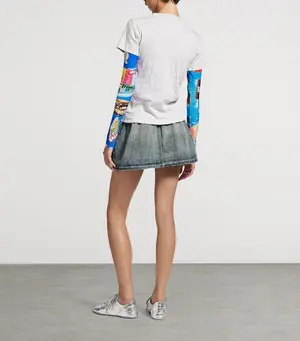Balenciaga Double-sleeved Logo T-shirt