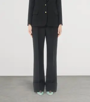 Valentino Garavani Virgin Wool-silk Trousers