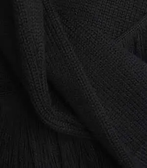 Ulla Johnson Wool Fringe-detail Ina Sweater - Black