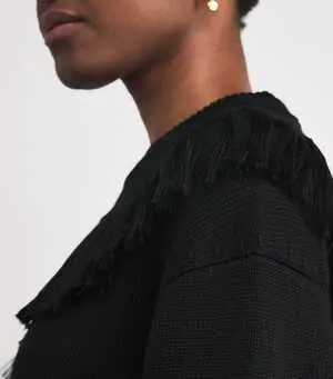 Ulla Johnson Wool Fringe-detail Ina Sweater - Black