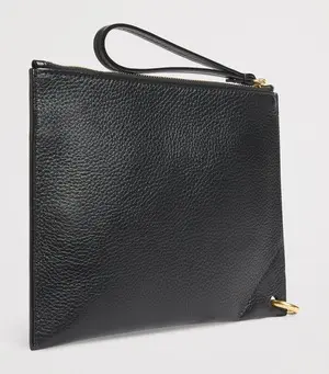 Chloé Leather Spin Pouch - Black