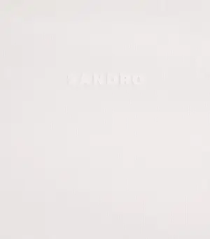 Sandro Organic Cotton Logo T-shirt - Beige