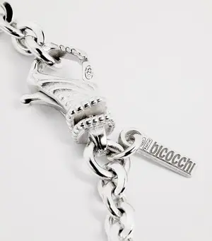 Emanuele Bicocchi Sterling Cross Chain Necklace