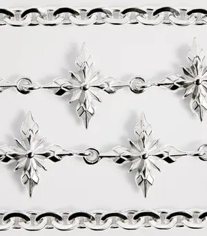 Emanuele Bicocchi Sterling Cross Chain Necklace
