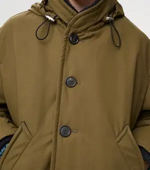 Loewe Wool-cotton Blend Padded Jacket
