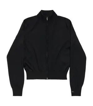 Balenciaga Wool Zip-up Cardigan