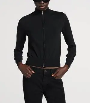 Balenciaga Wool Zip-up Cardigan