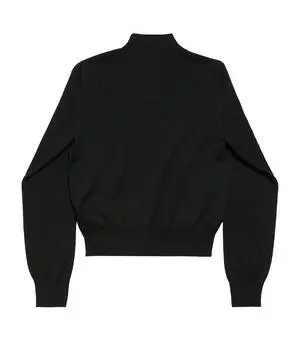Balenciaga Wool Zip-up Cardigan