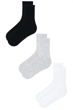 SKIMS Sport Crew Socks Set Of 3 - Core Multi