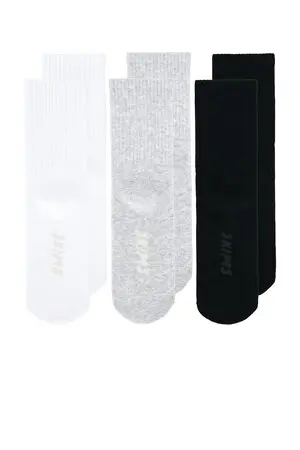 SKIMS Sport Crew Socks Set Of 3 - Core Multi