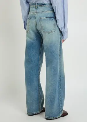 MAISON MARGIELA Exposed-pocket Straight-leg Jeans - Denim