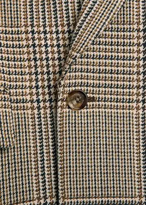 Valentino Garavani Houndstooth Double-breasted Wool Blazer