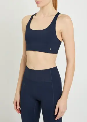 On Studio Stretch-jersey Bra Top - Navy