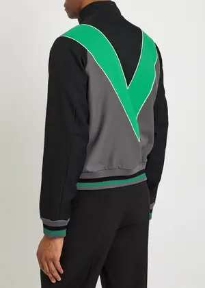 Valentino Garavani Colour-blocked Twill Track Jacket - Multicoloured 1