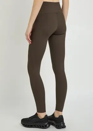 On Studio Stretch-jersey Cropped Leggings - Brown