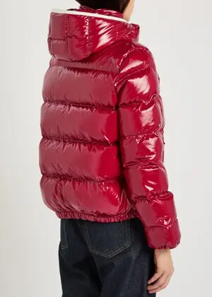 Moncler Andro Padded Hooded Glossed Shell Jacket