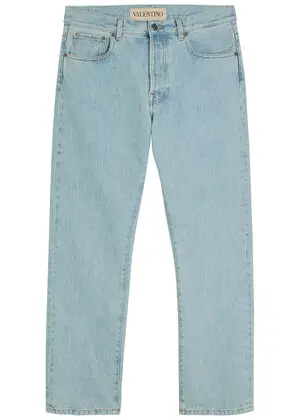 Valentino Garavani Mid Rise Jeans For Men