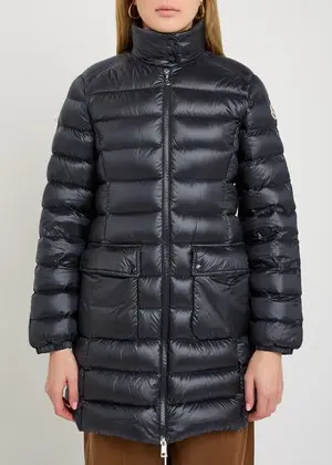 Moncler Genet Padded Shell Coat - Navy