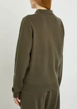 Extreme Cashmere Cashmere-blend Polo Jumper - Dark Green