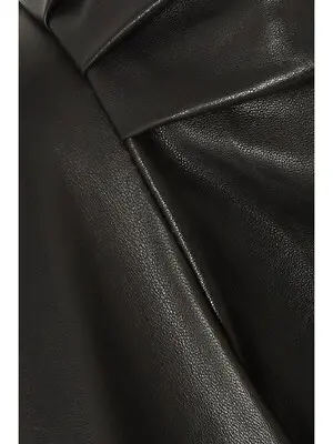 Zeynep Arçay Wrap-effect Leather Bodysuit