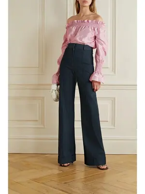 Adam Lippes High-rise Wide-leg Jeans
