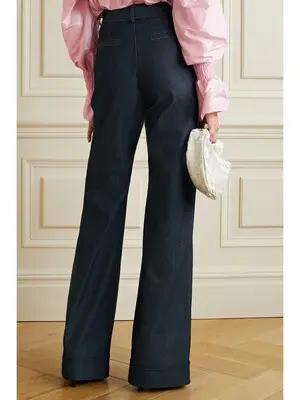 Adam Lippes High-rise Wide-leg Jeans