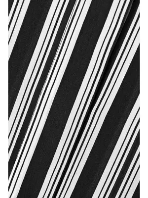 Michael Kors Striped Organic Silk Crepe De Chine Shirt
