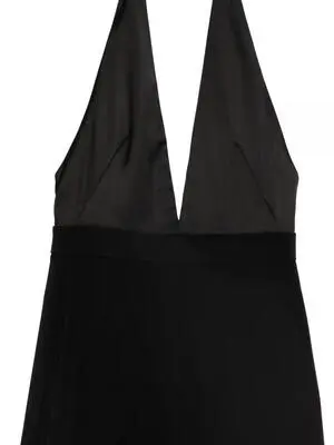Patrizia Pepe Halter Neck Wide Leg Jumpsuit