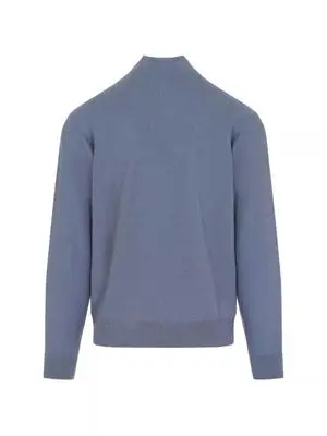 Ralph Lauren Purple Label Zip-neck Wool Sweater