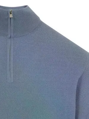 Ralph Lauren Purple Label Zip-neck Wool Sweater