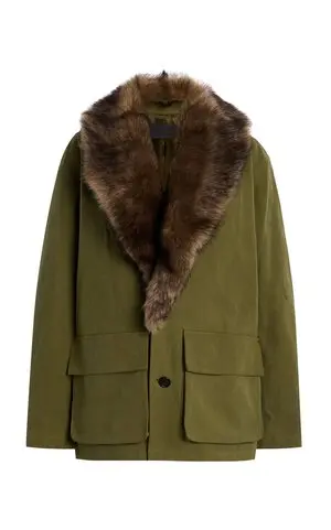 NILI LOTAN Ronay Cotton Parka - Green