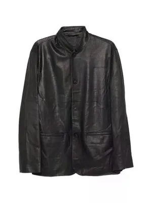 Giorgio Armani Leather Outerwear For Men