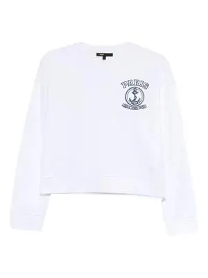 Maje Embroidered-motif Sweatshirt