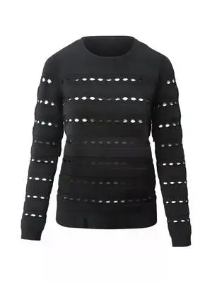Herve Leger Cutout-details Sweater - Black